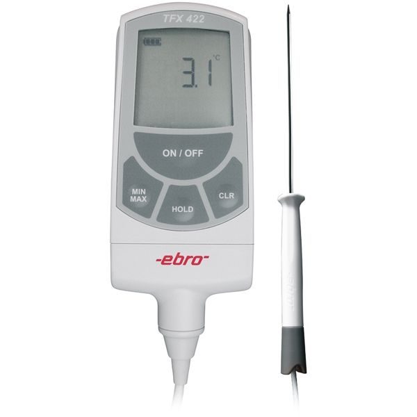 EBRO TFX422 CALIBRATED THERMOMETER WITH CABLE PROBE – Argus