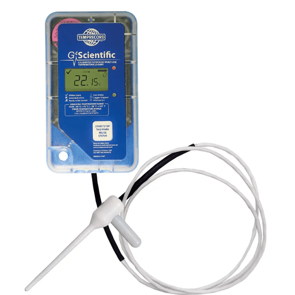 TEMPRECORD G4 SCIENCTIFIC DATA LOGGER – 1M TEFLON PROBE – Argus